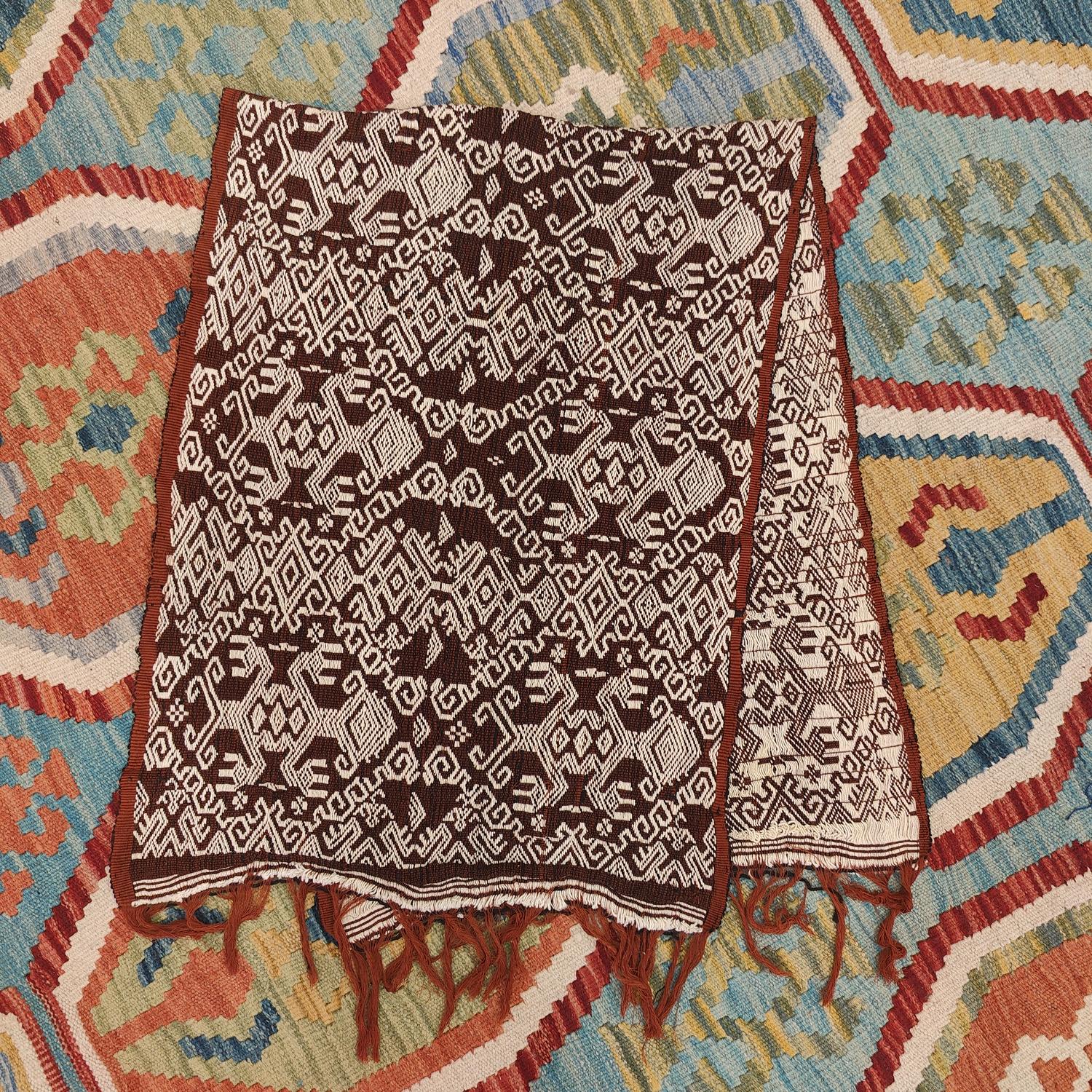 Ceremonial Handmade Cotton Altar Cloth Red (121x45cm) - Ocean Of Love